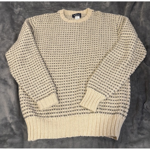 Woolrich | Sweaters | Vintage Woolrich Sweater Mens Large Natural Gray ...
